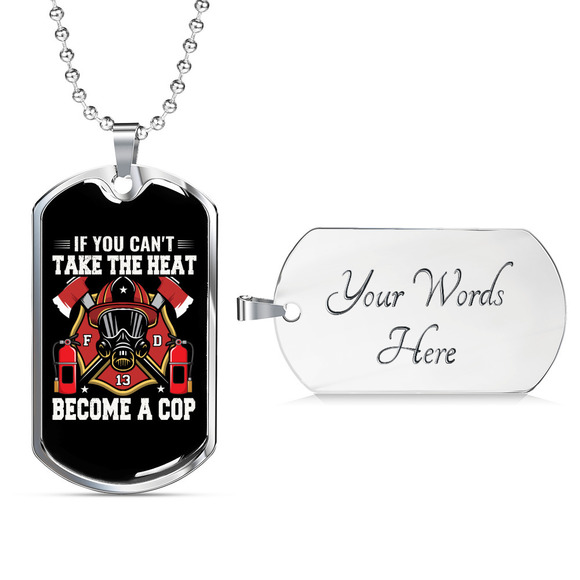 Express Your Love Gifts | Jewelry | Become A Cop Firefighter Stainless ...